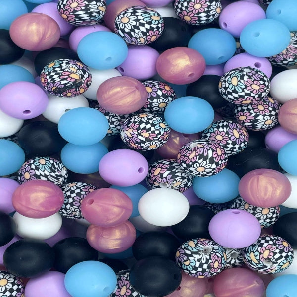 *KAELANN'S KREATION* 15MM SILICONE BEAD MIX #156 (24ct) – Kaotic Kreations
