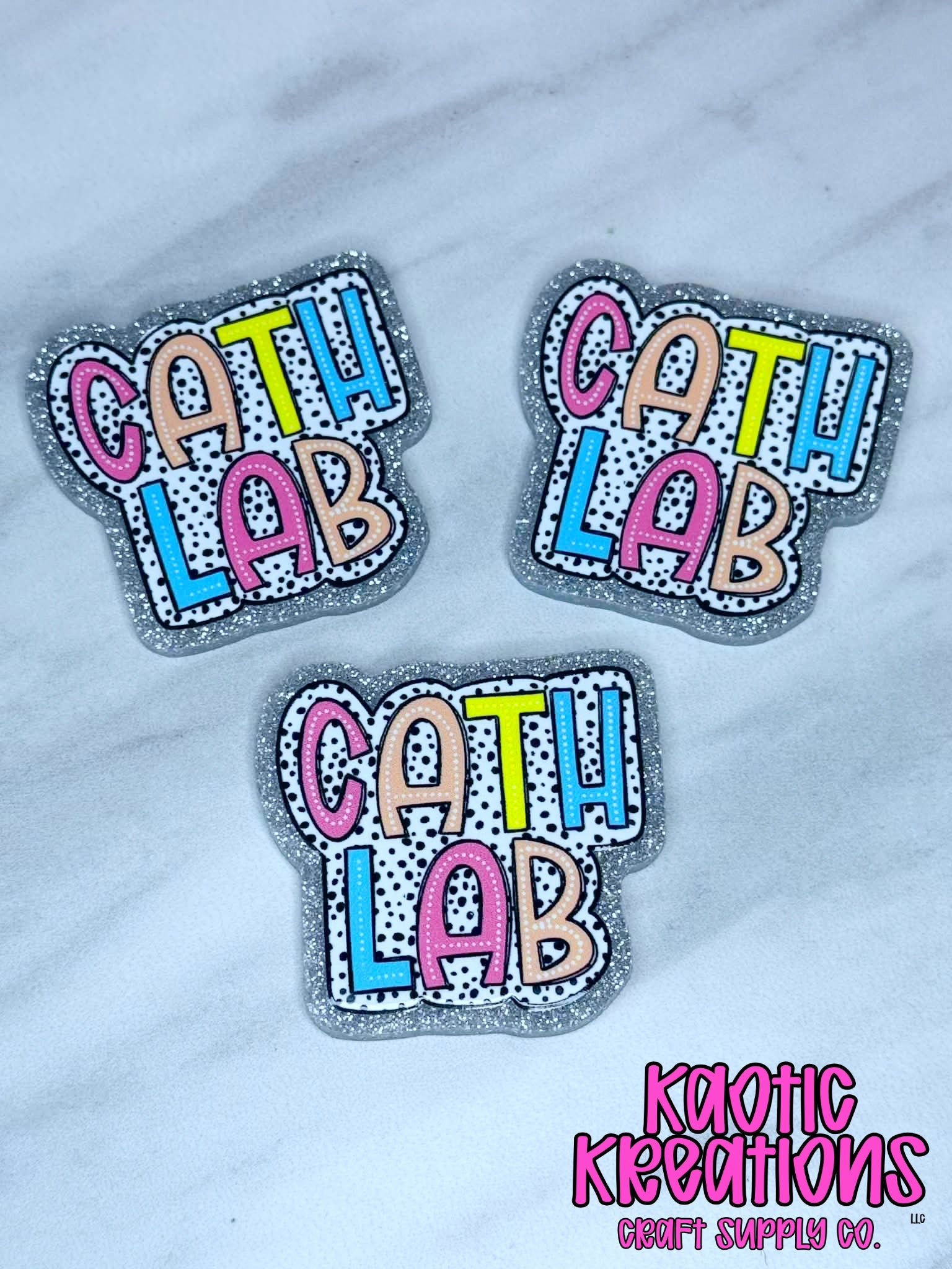 FLATBACK ACRYLIC CATH LAB F134 (1ct) – Kaotic Kreations