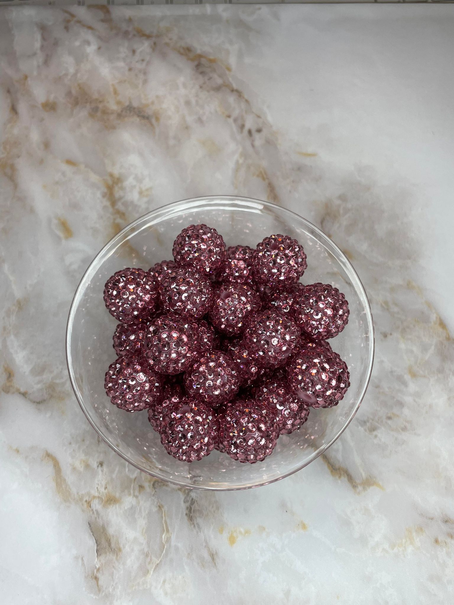 #36 PETAL PINK RHINESTONE ACRYLIC – Kaotic Kreations