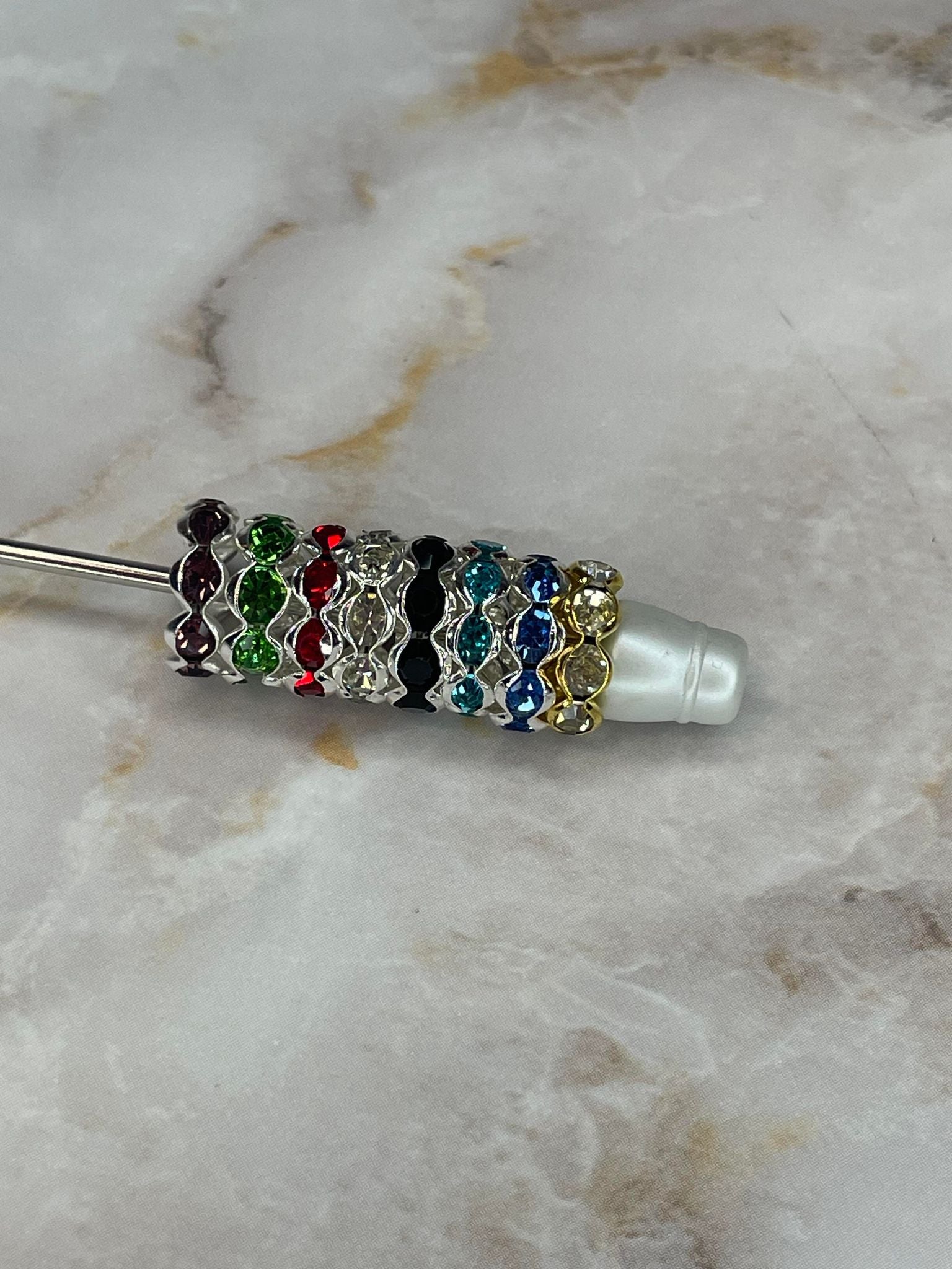 12MM WAVE RHINESTONE SPACERS - PACK OF 10 – Kaotic Kreations