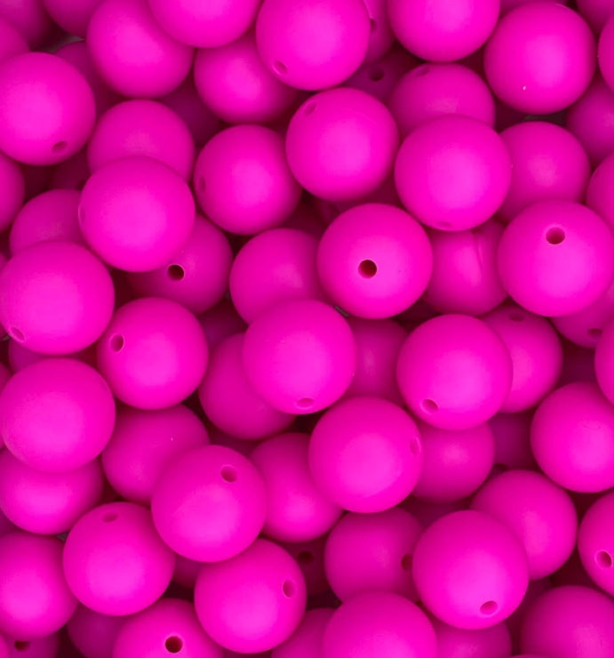 #222 SHOCKING PINK 15MM SOLID (1ct) – Kaotic Kreations