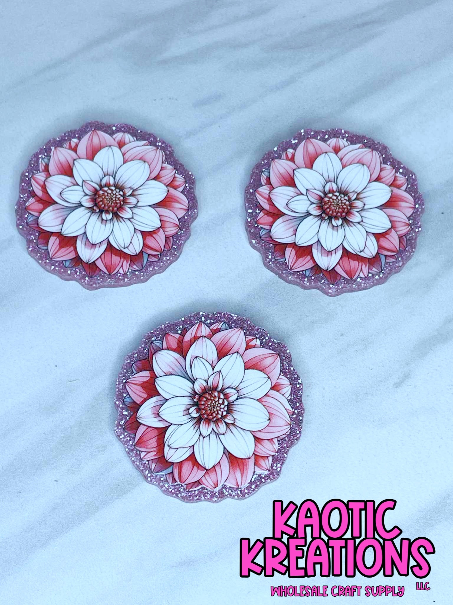 FLATBACK ACRYLIC FLOWER F631 (1ct) – Kaotic Kreations