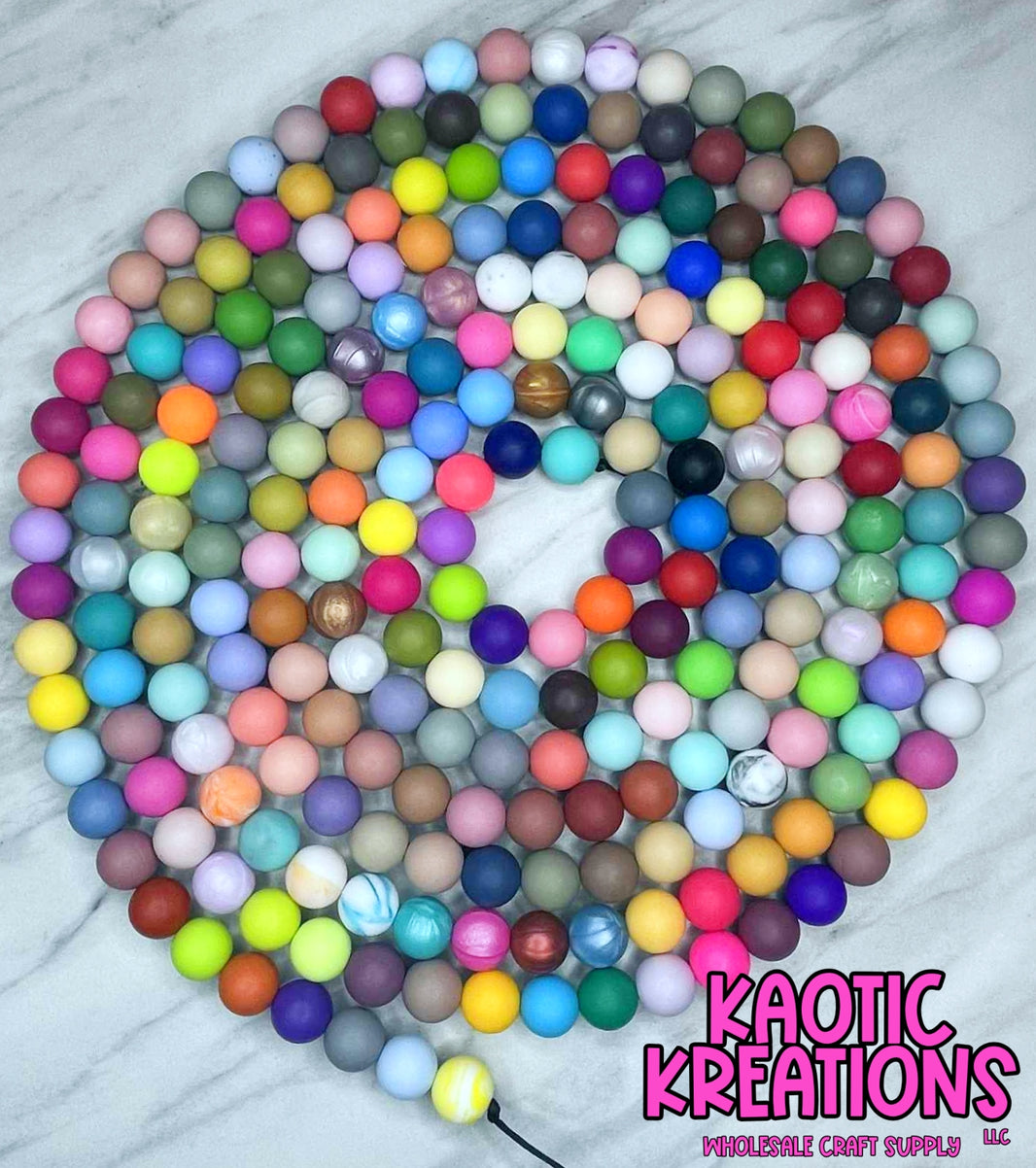 Solid Silicone Beads – Kaotic Kreations