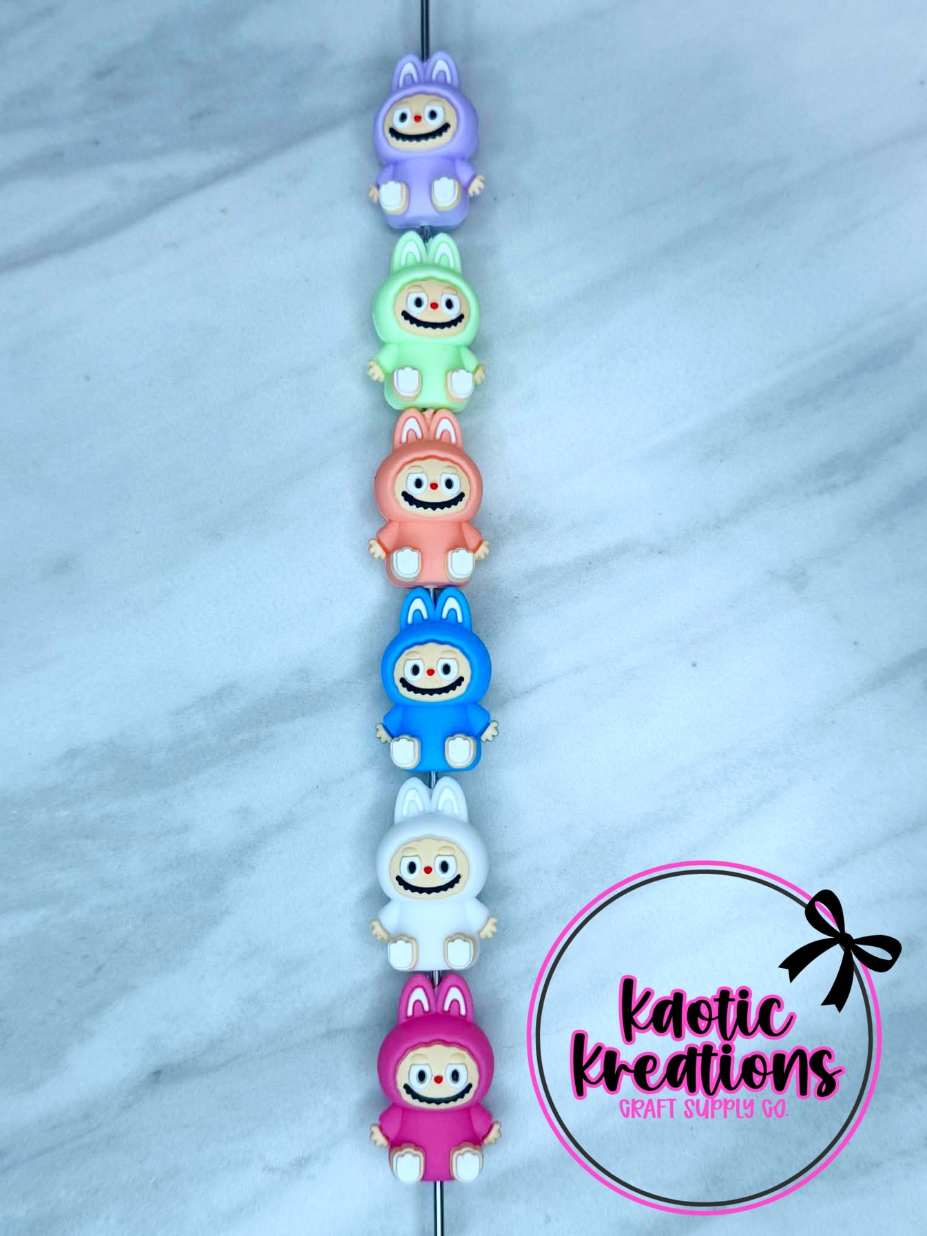3D LABUBU SILICONE FOCAL (1ct) – Kaotic Kreations