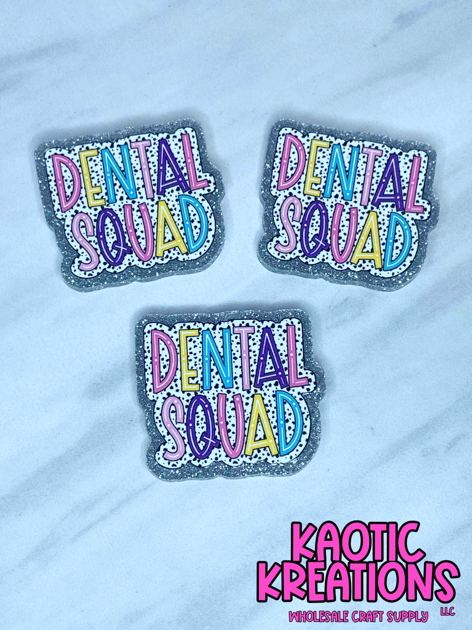 FLATBACK ACRYLIC DENTAL SQUAD F484 (1ct) – Kaotic Kreations